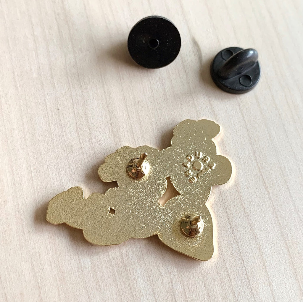 Cosmic Cactus Enamel Pin | Eradura Hand Embroidered Goods