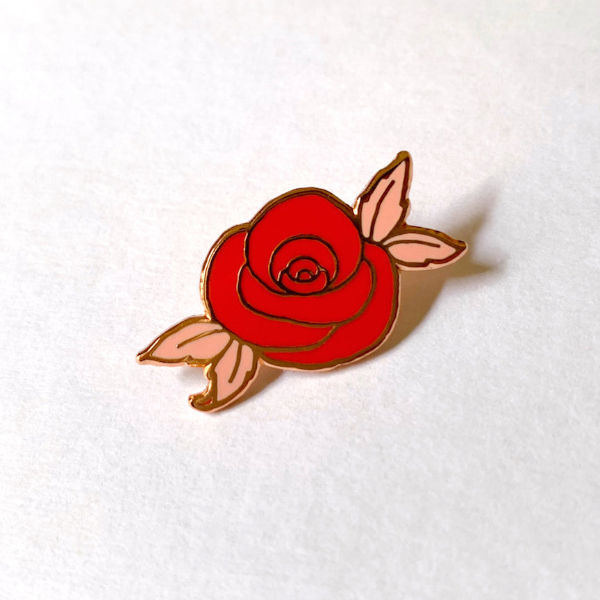 Desert Rose Enamel Pin | Eradura Hand Embroidered Goods