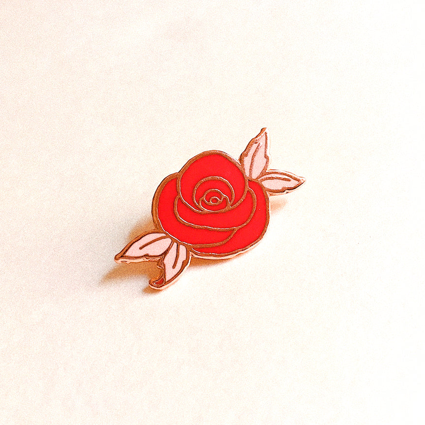 Desert Rose Enamel Pin | Eradura Hand Embroidered Goods